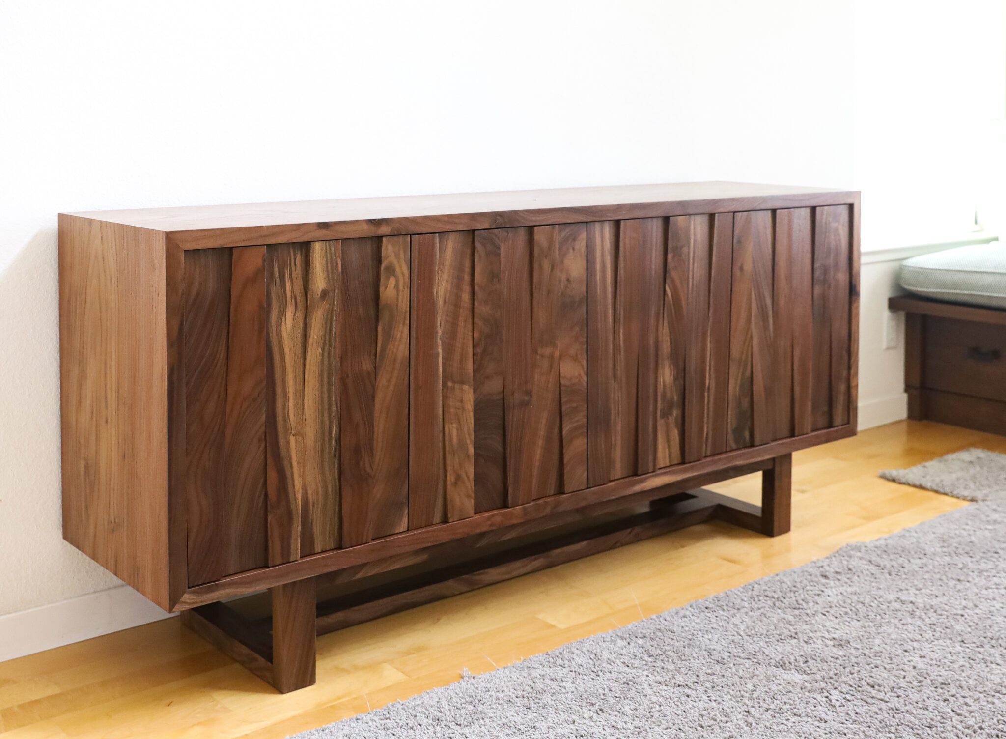 Custom Claro Walnut Cabinet - Berkeley Mills